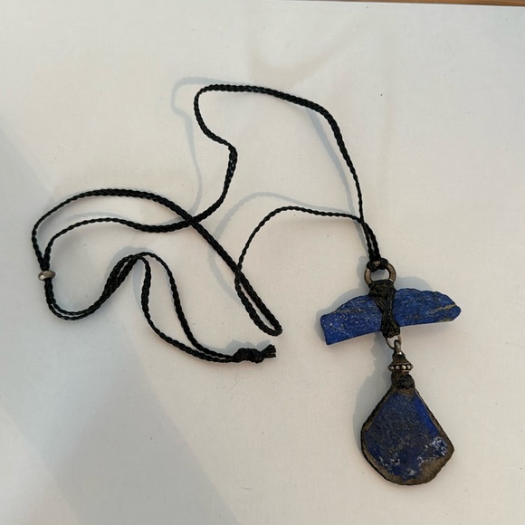 Lou Zeldis | Jewelry | Lou Zeldis Hand Braided Necklace With Lapis ...